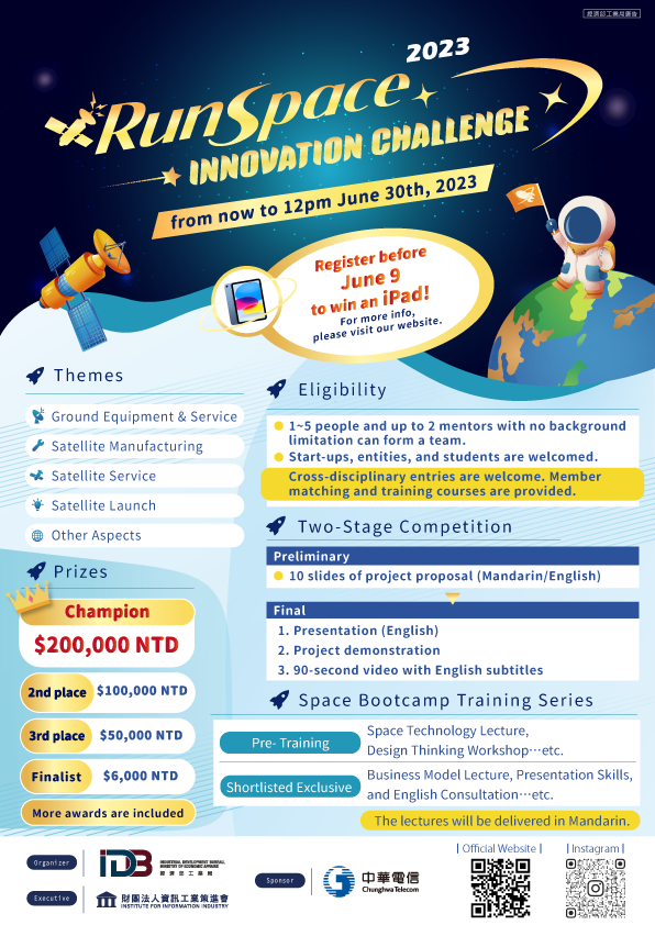 [MOEA-Industrial Development Bureau] 2023 RunSpace Innovation Challenge - Office of ...